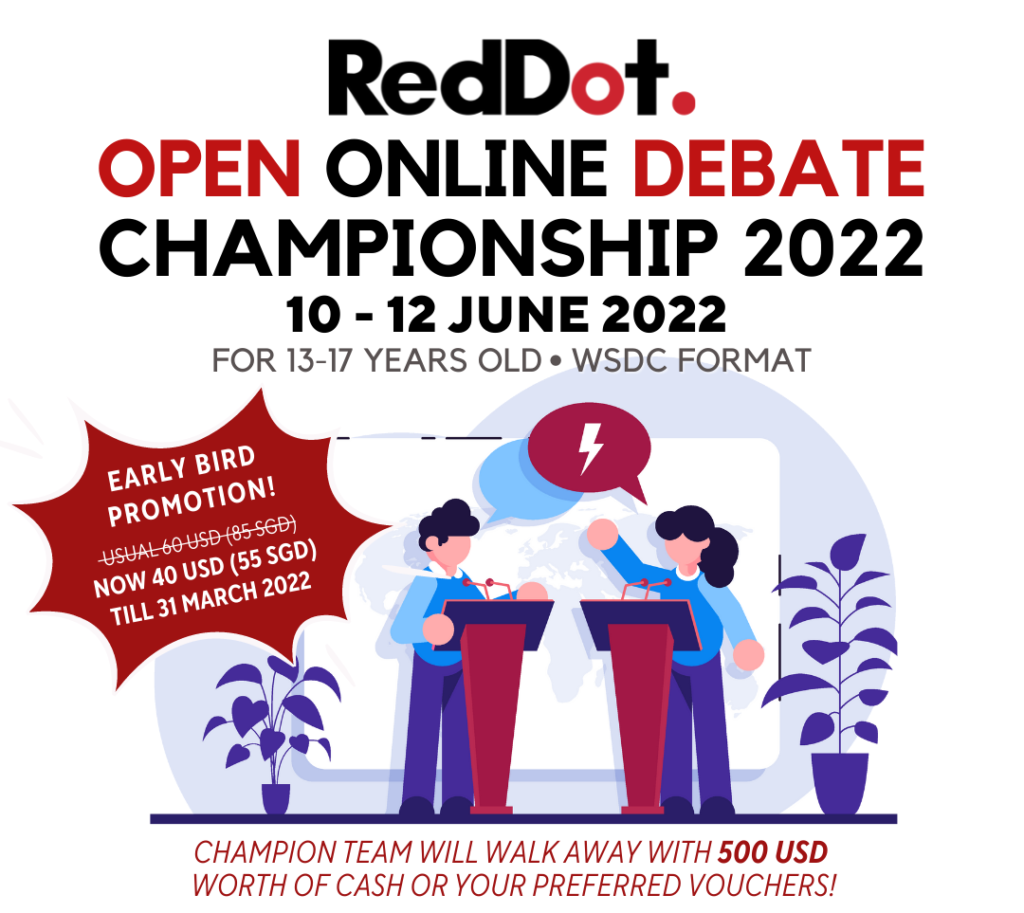 RedDot Academy – We nurture critical thinkers and persuasive speakers through the medium of debate.